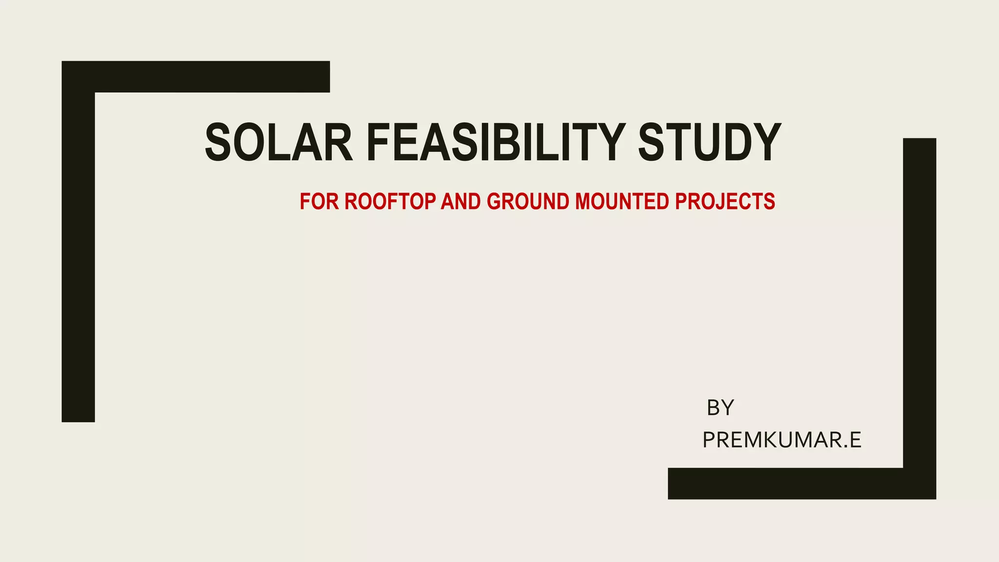 SOLAR SITE SURVEY ROOFTOP | PPTX