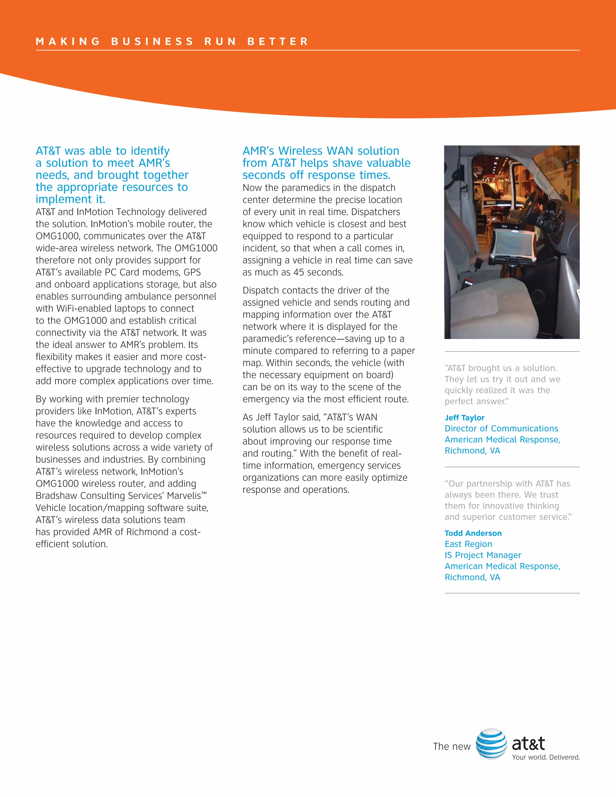 American Medical Response Case Study 2007 | PDF | Computer Networking ...