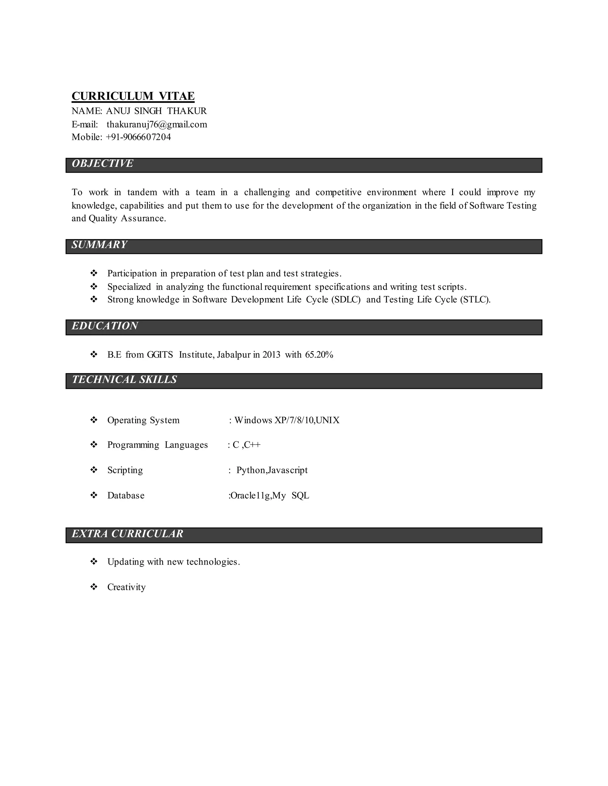 EXPERIENCE RESUME | PDF