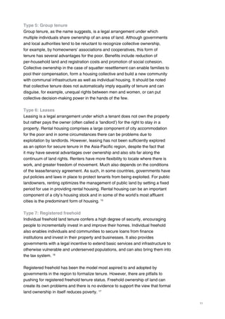 Issue paper - secure tenure in urban slums low-res FINAL | PDF