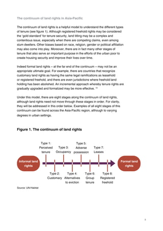 Issue paper - secure tenure in urban slums low-res FINAL | PDF