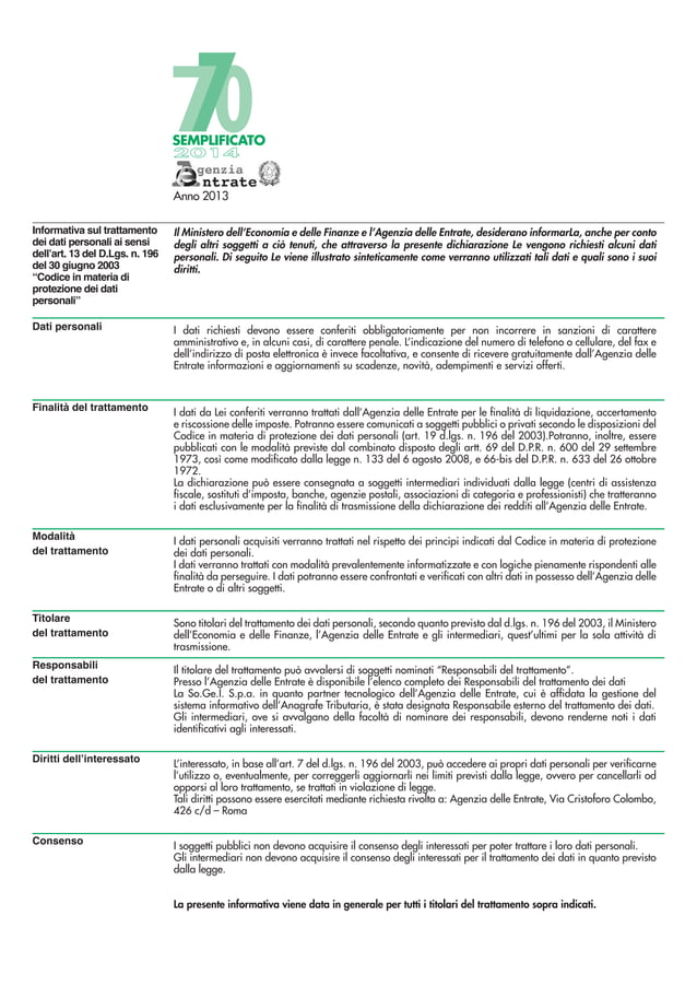 Modello 770 semplificato | PDF | Personal Taxes | Personal Finance