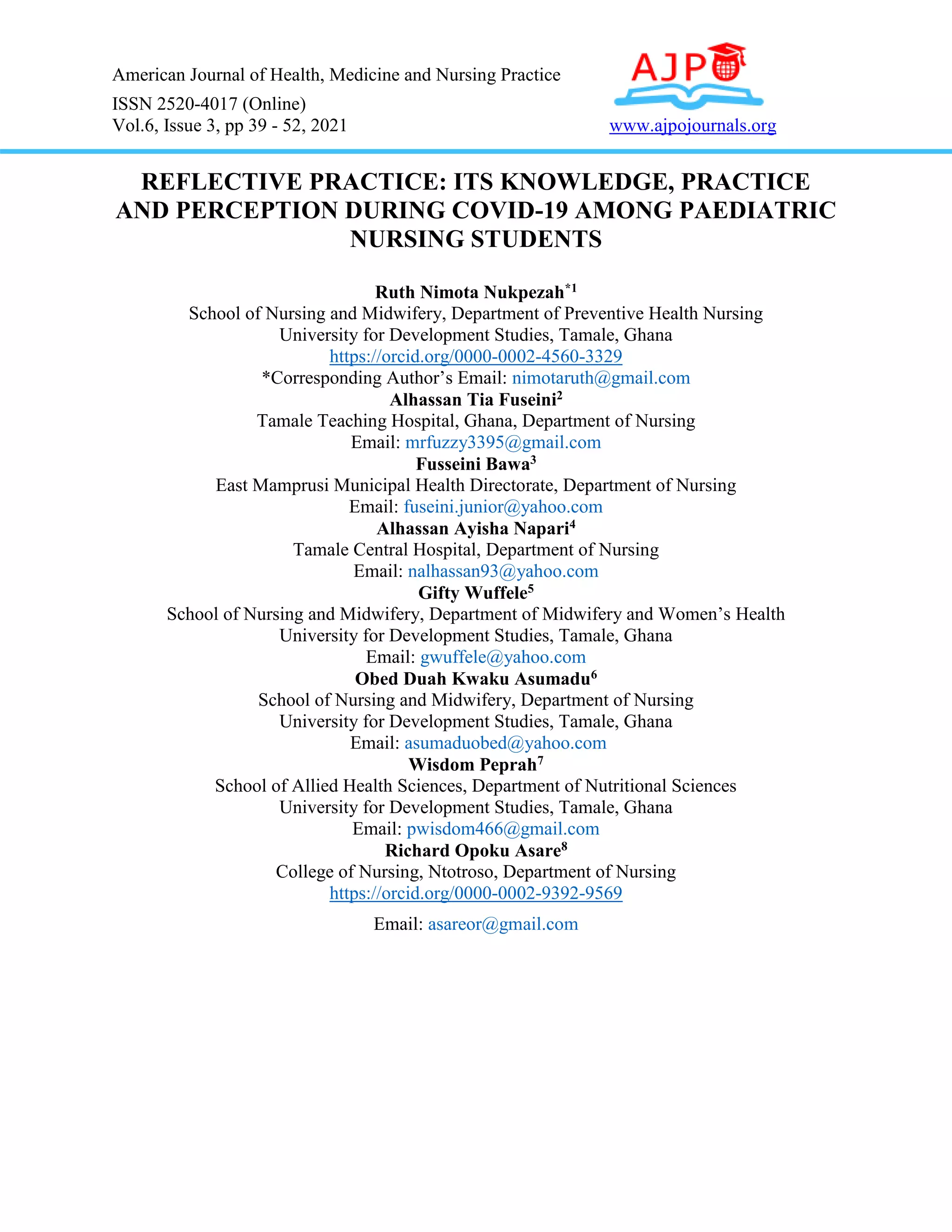 Reflective practice in the midst of Covid-19 | PDF | Parenting Babies and Toddlers | Parenting