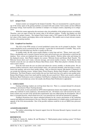 Advanced player tracking system | PDF