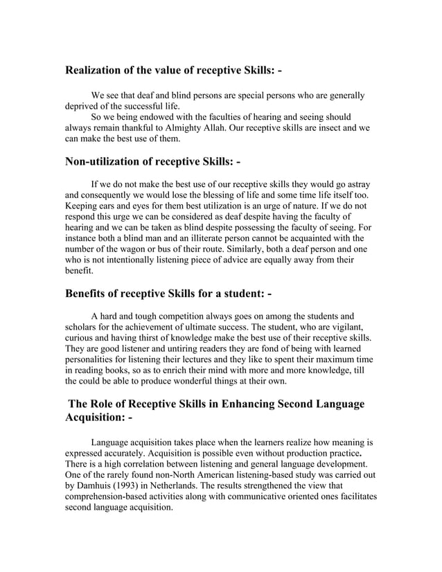 7717524 Receptive And Productive Skills And 7717524 Receptive And Productive Skills And
