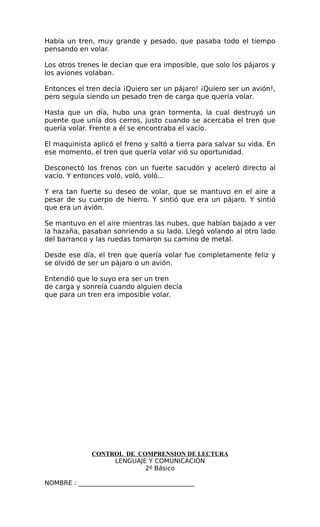 Ejercicios de lecturas comprensivas | PDF