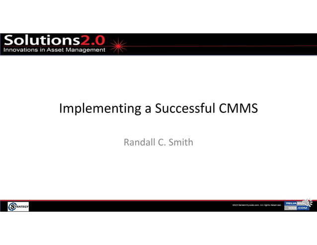 Implementing a Successful CMMS | PDF
