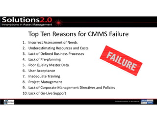 Implementing a Successful CMMS | PDF