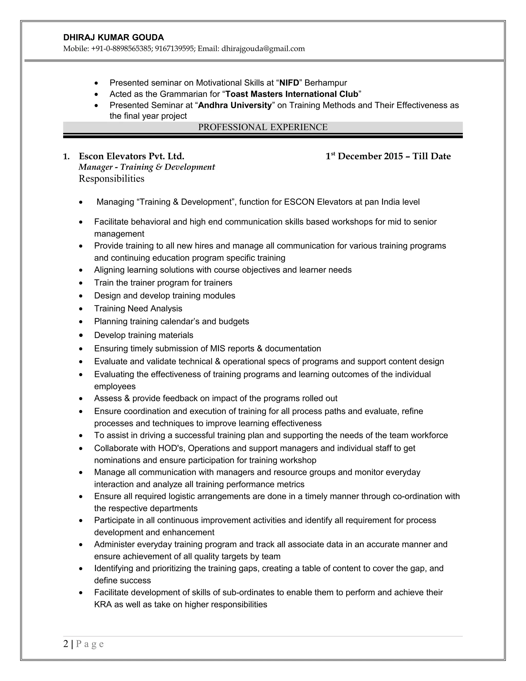 DHIRAJ Resume | PDF