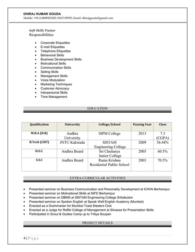 DHIRAJ Resume | PDF