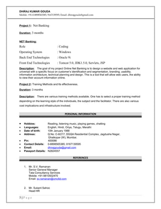 DHIRAJ Resume | PDF