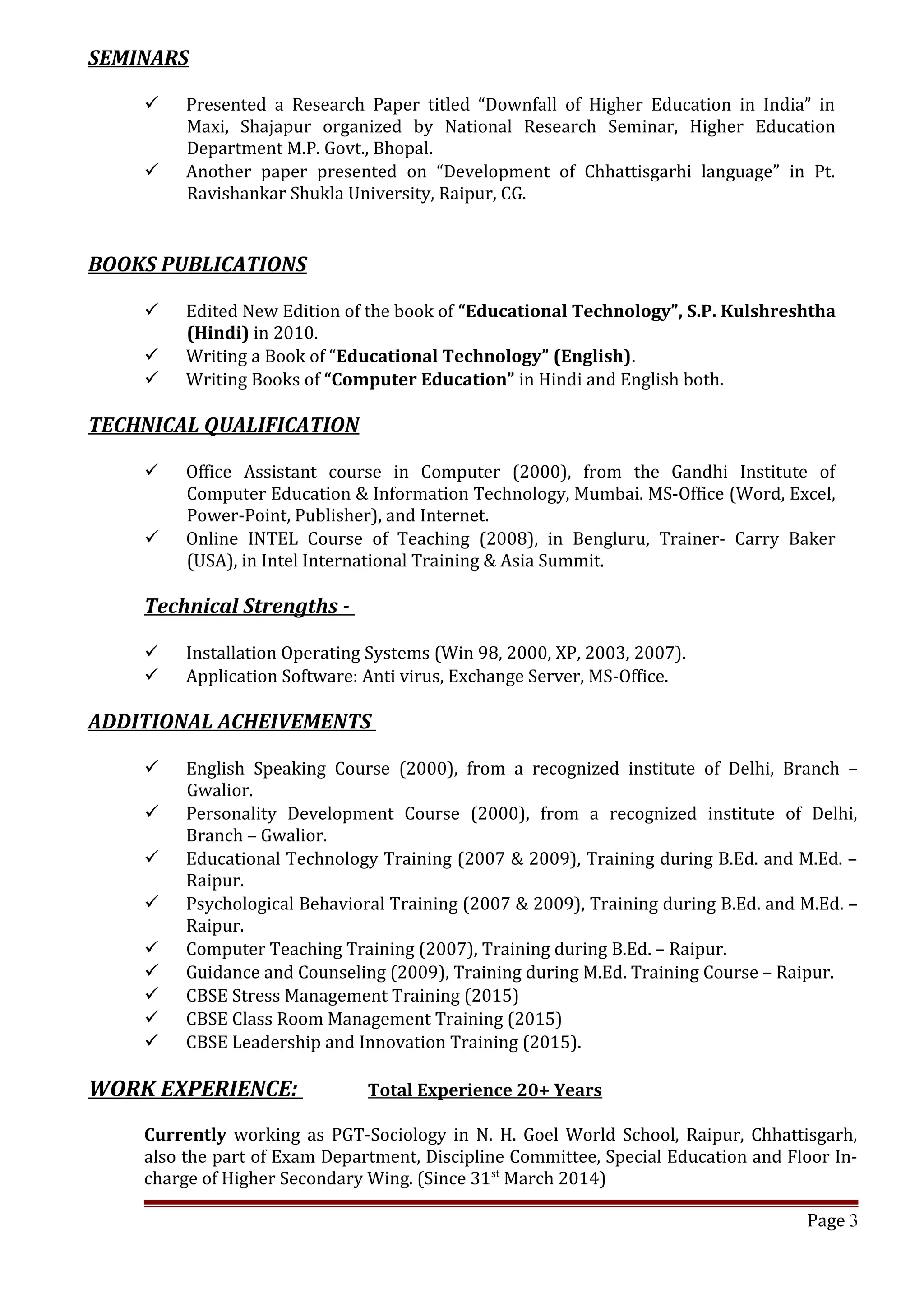Resume -Anupama S Poddar CG | PDF