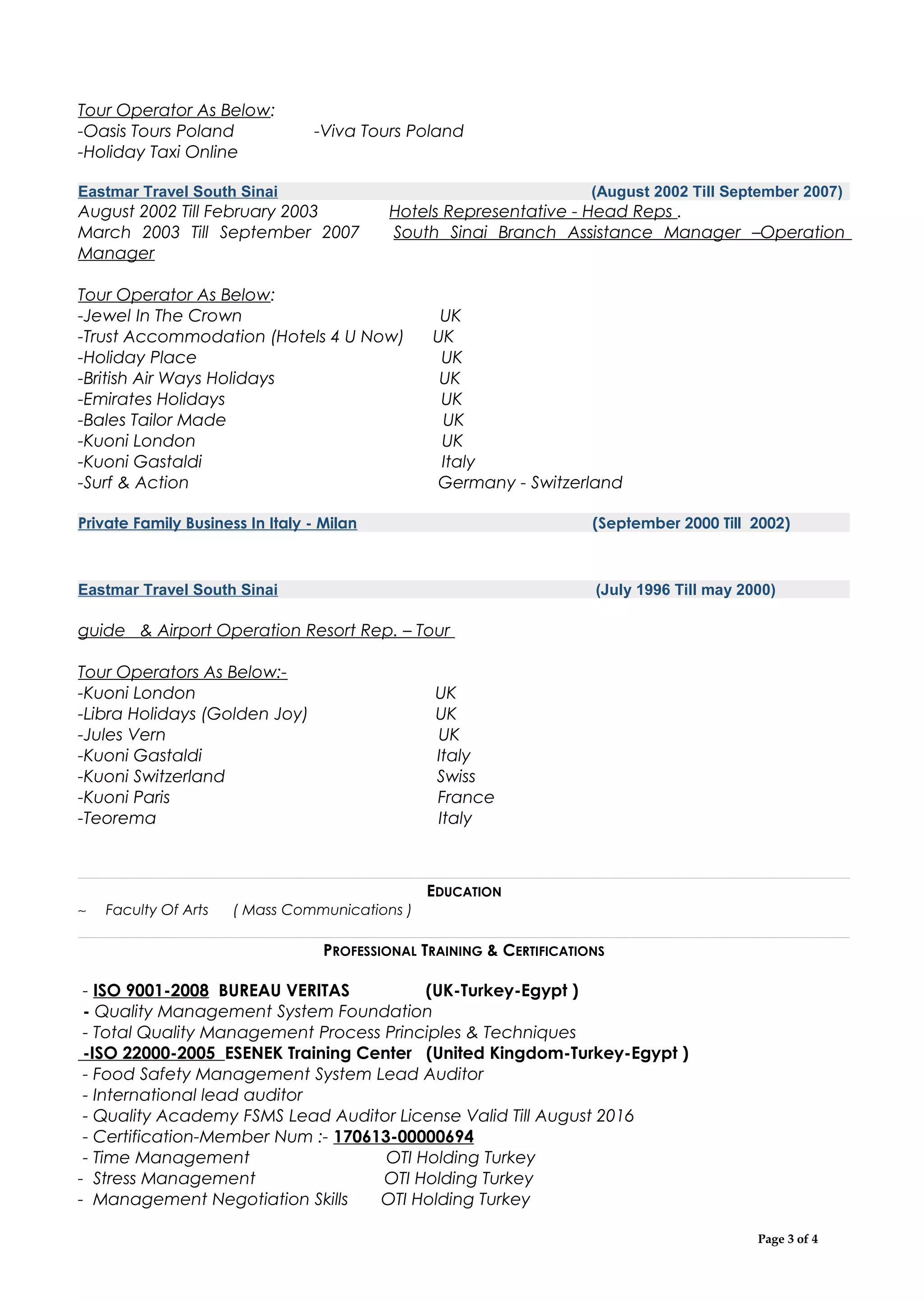 Khaled Zaki cv last update | DOC