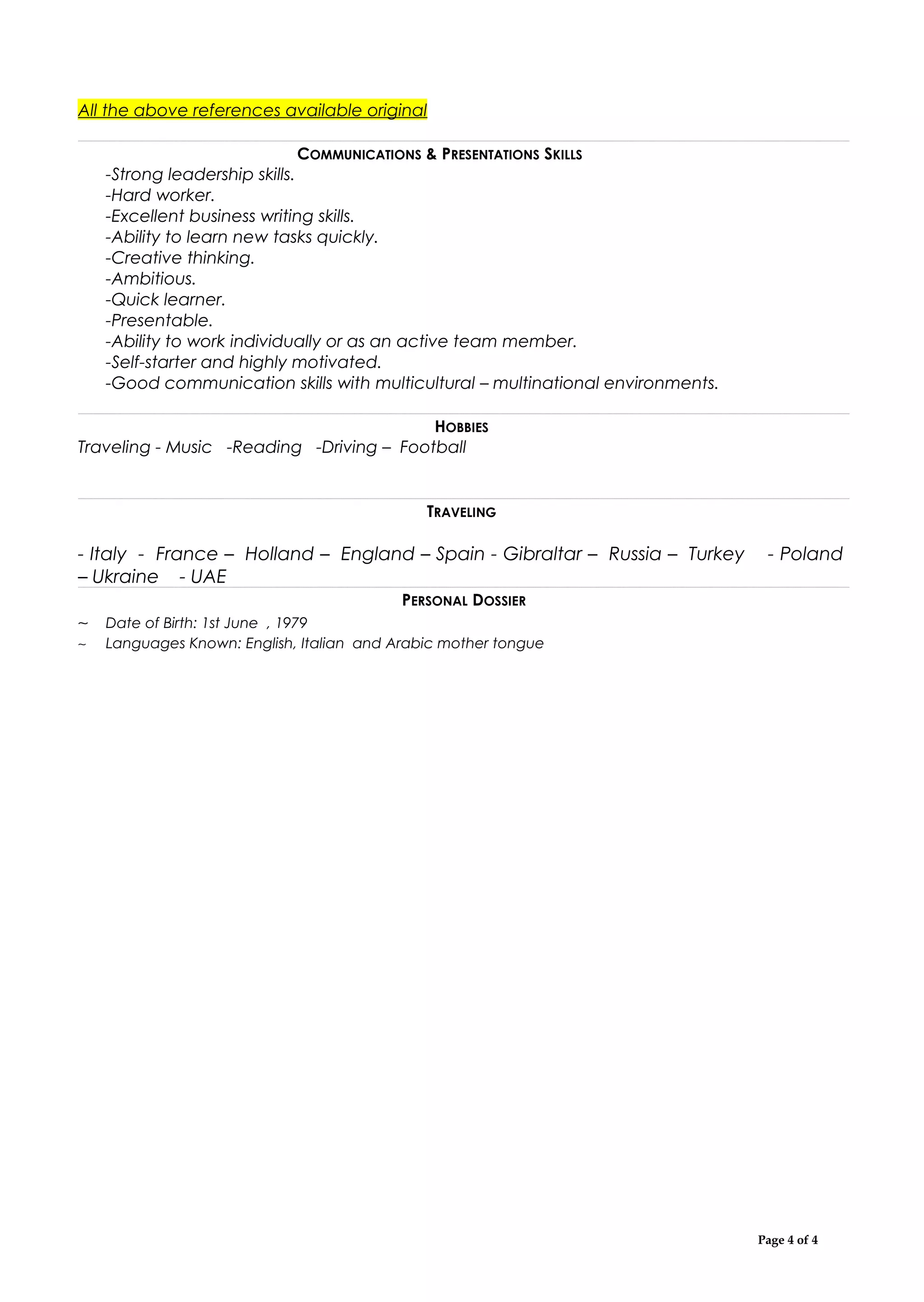 Khaled Zaki cv last update | DOC