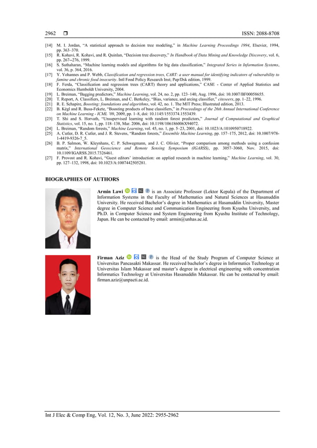 Increasing electrical grid stability classification performance using ensemble bagging of C4.5 ...