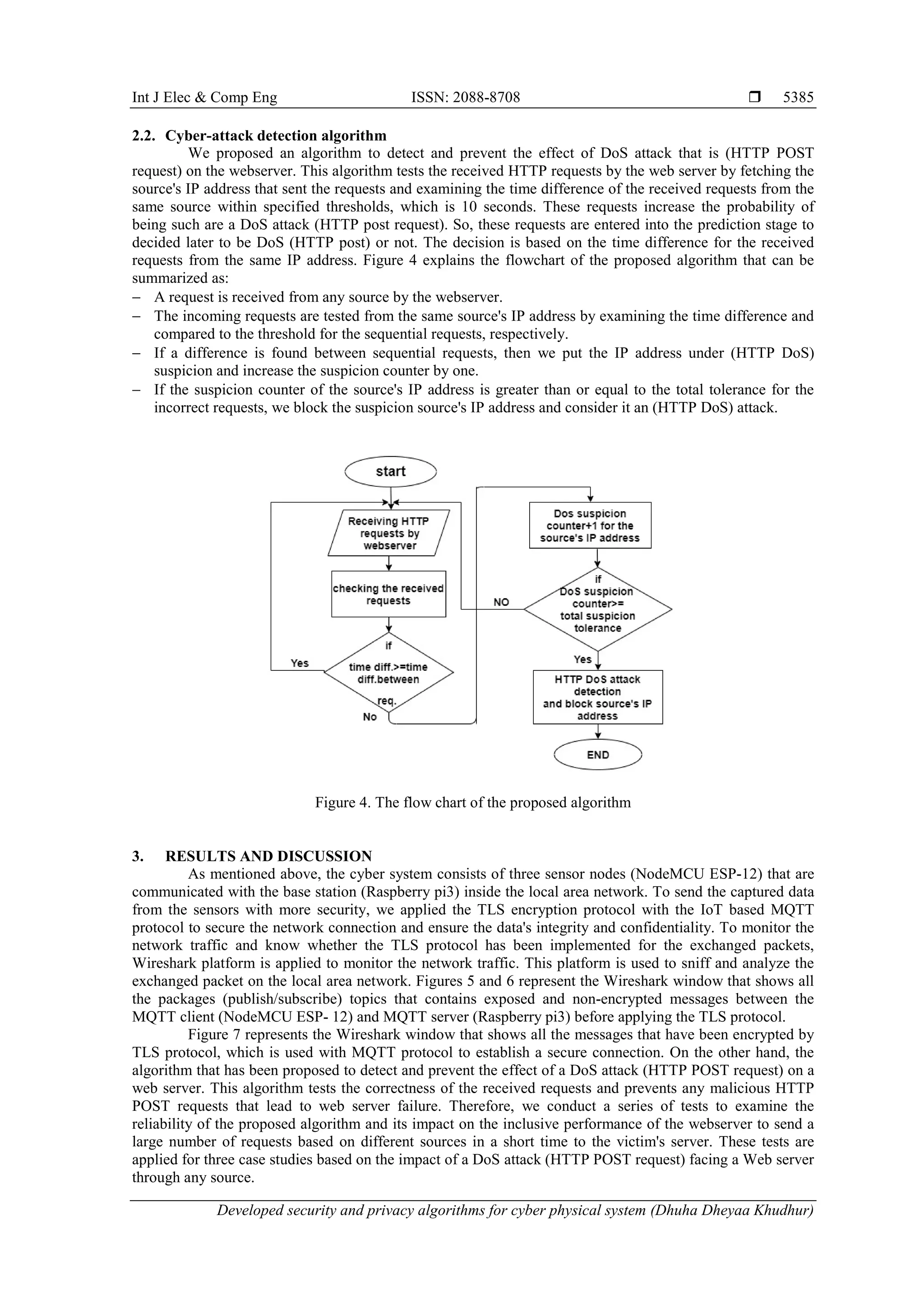 Developed security and privacy algorithms for cyber physical system | PDF | Internet | Computing