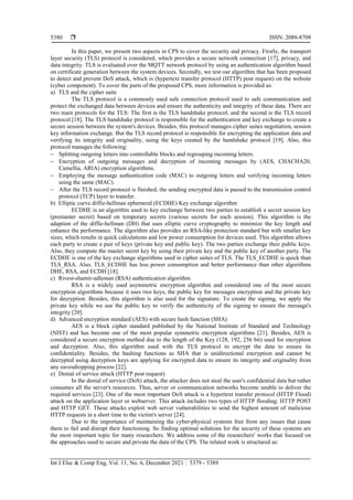 Developed security and privacy algorithms for cyber physical system | PDF | Internet | Computing