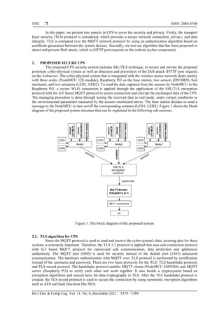 Developed security and privacy algorithms for cyber physical system | PDF | Internet | Computing