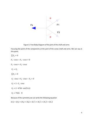 Final Project_ Design and FEM Analysis of Scissor Jack | PDF