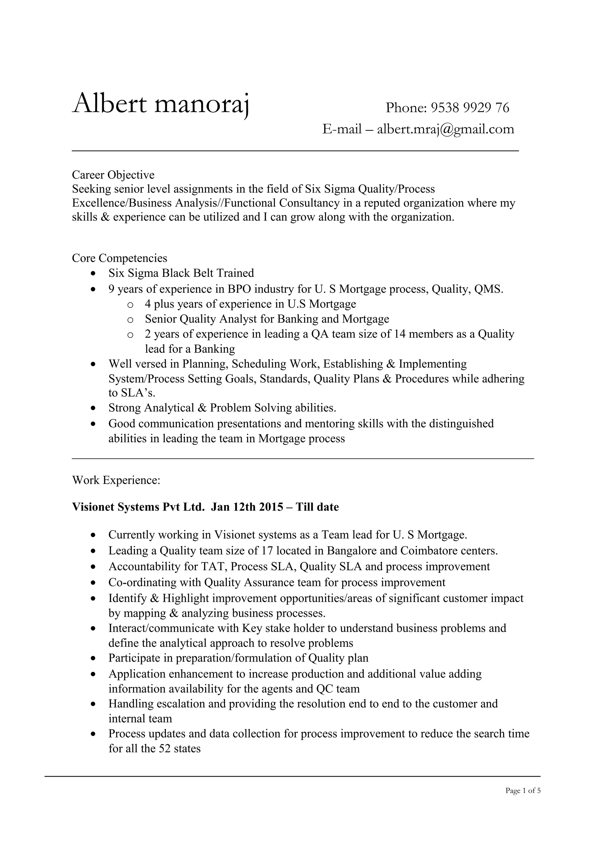 Resume - Albert | PDF
