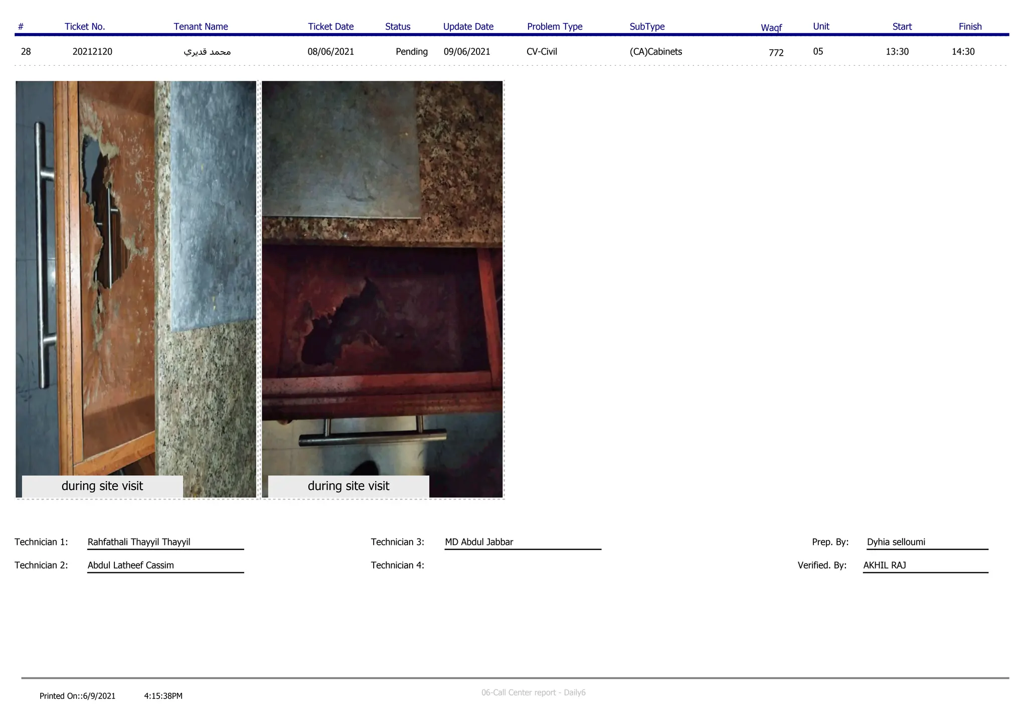 SiR report for building & verification on field.pdf