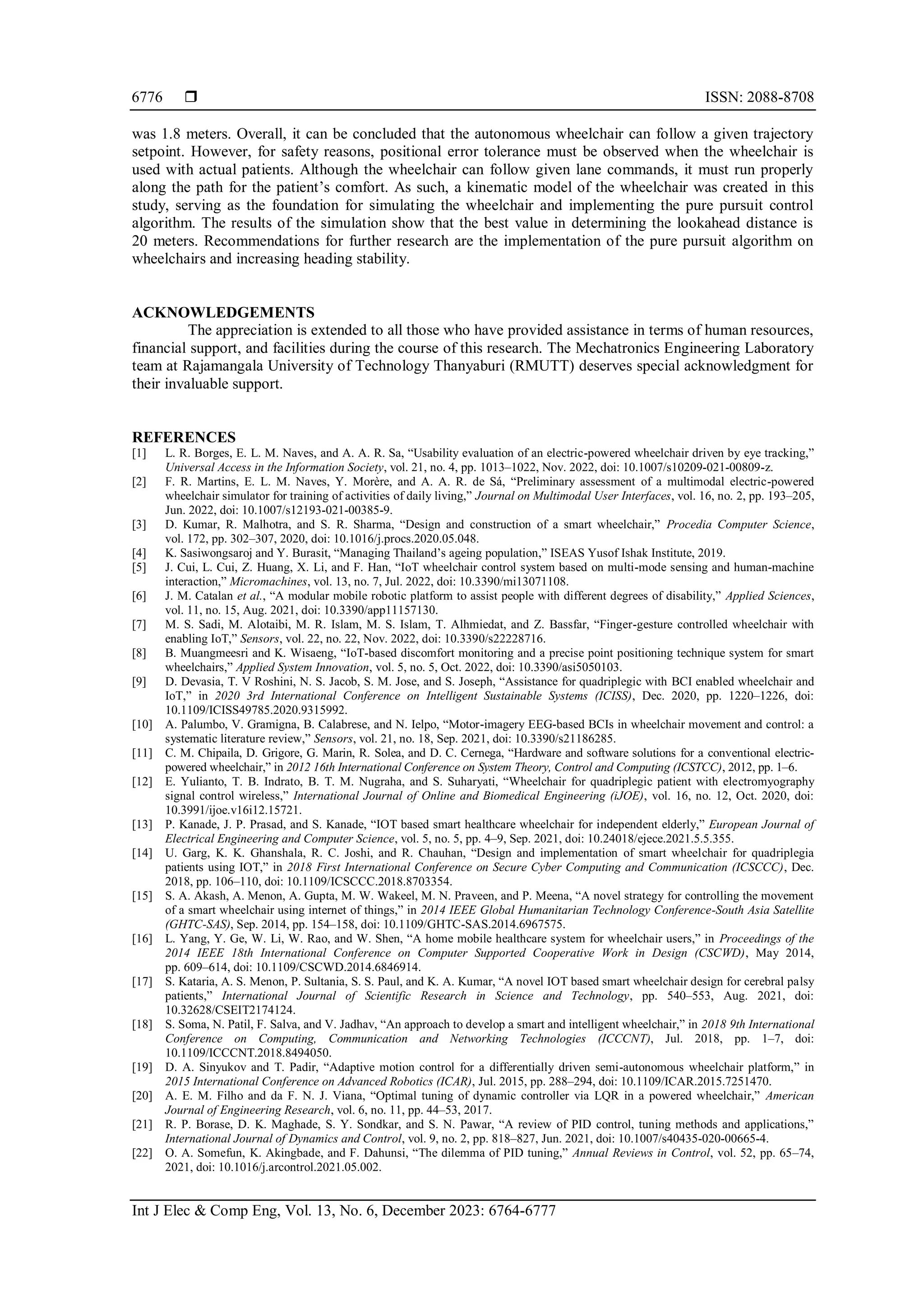 Autonomous open-source electric wheelchair platform with internet-of-things and proportional ...