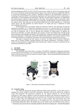 Autonomous open-source electric wheelchair platform with internet-of ...