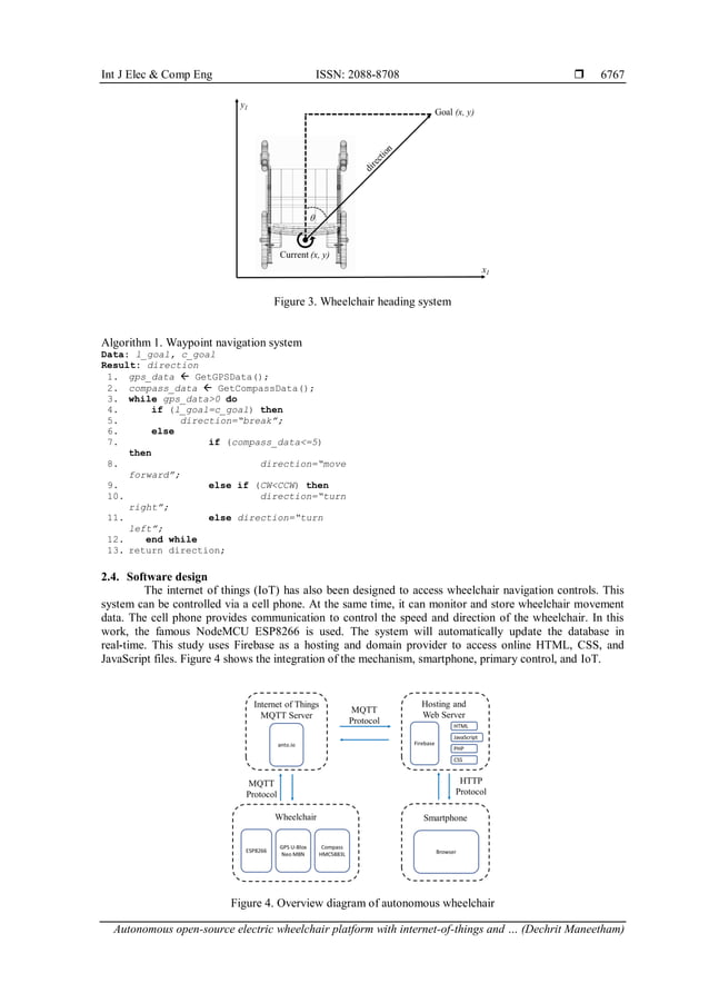 Autonomous open-source electric wheelchair platform with internet-of-things and proportional ...