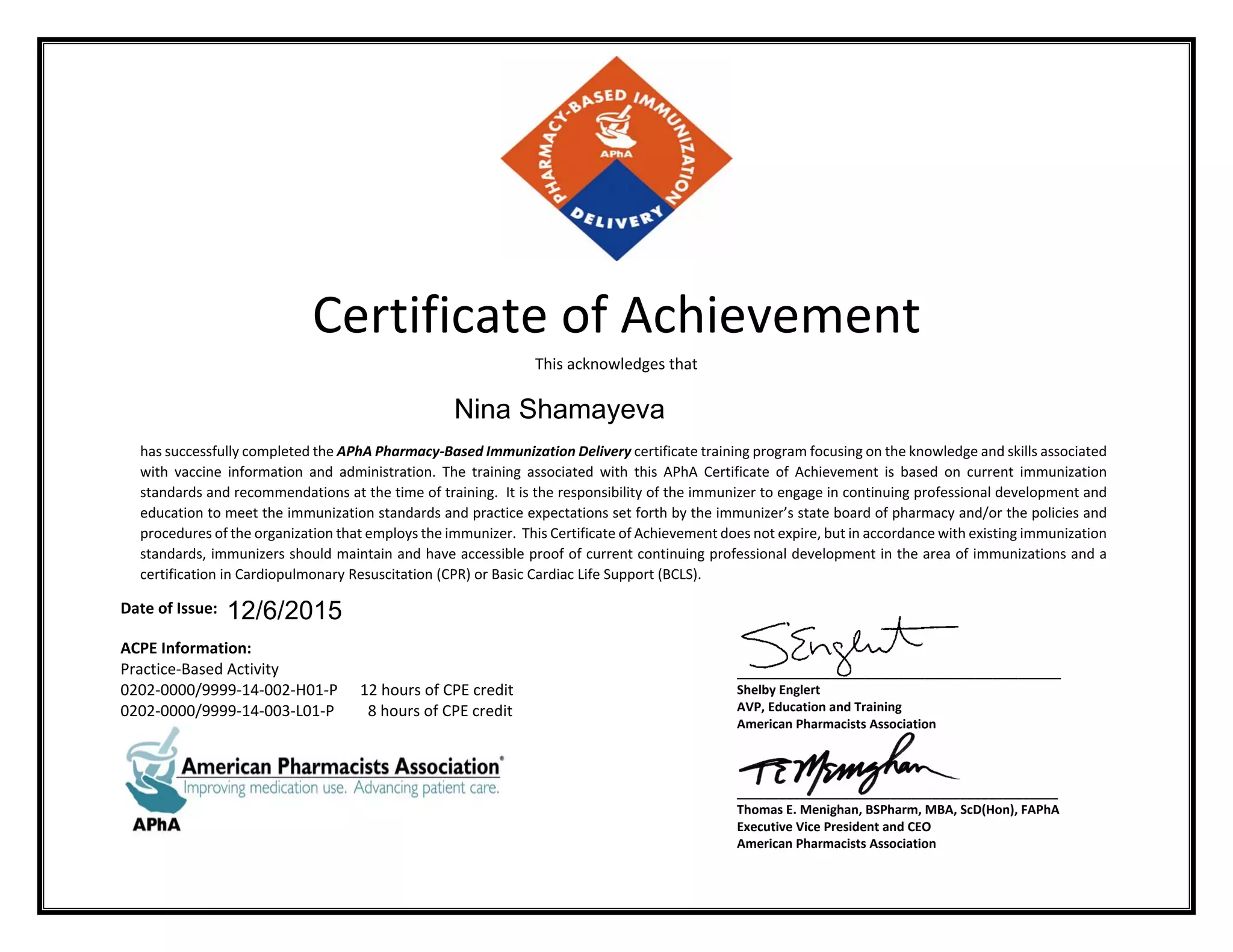 Immunization Cetrificate | PDF