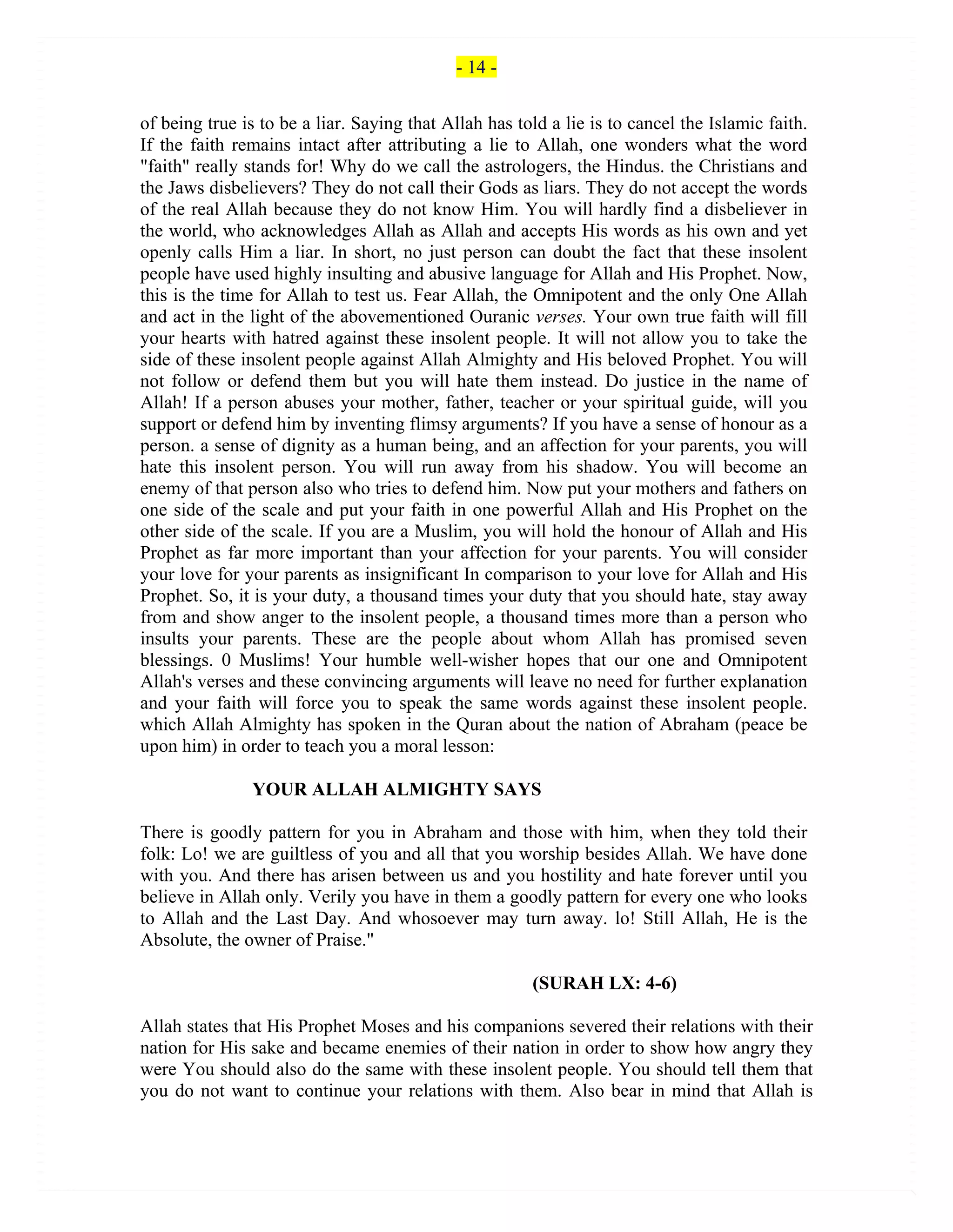 Definition Of Iman In The Light Of Quran and Hadith | PDF