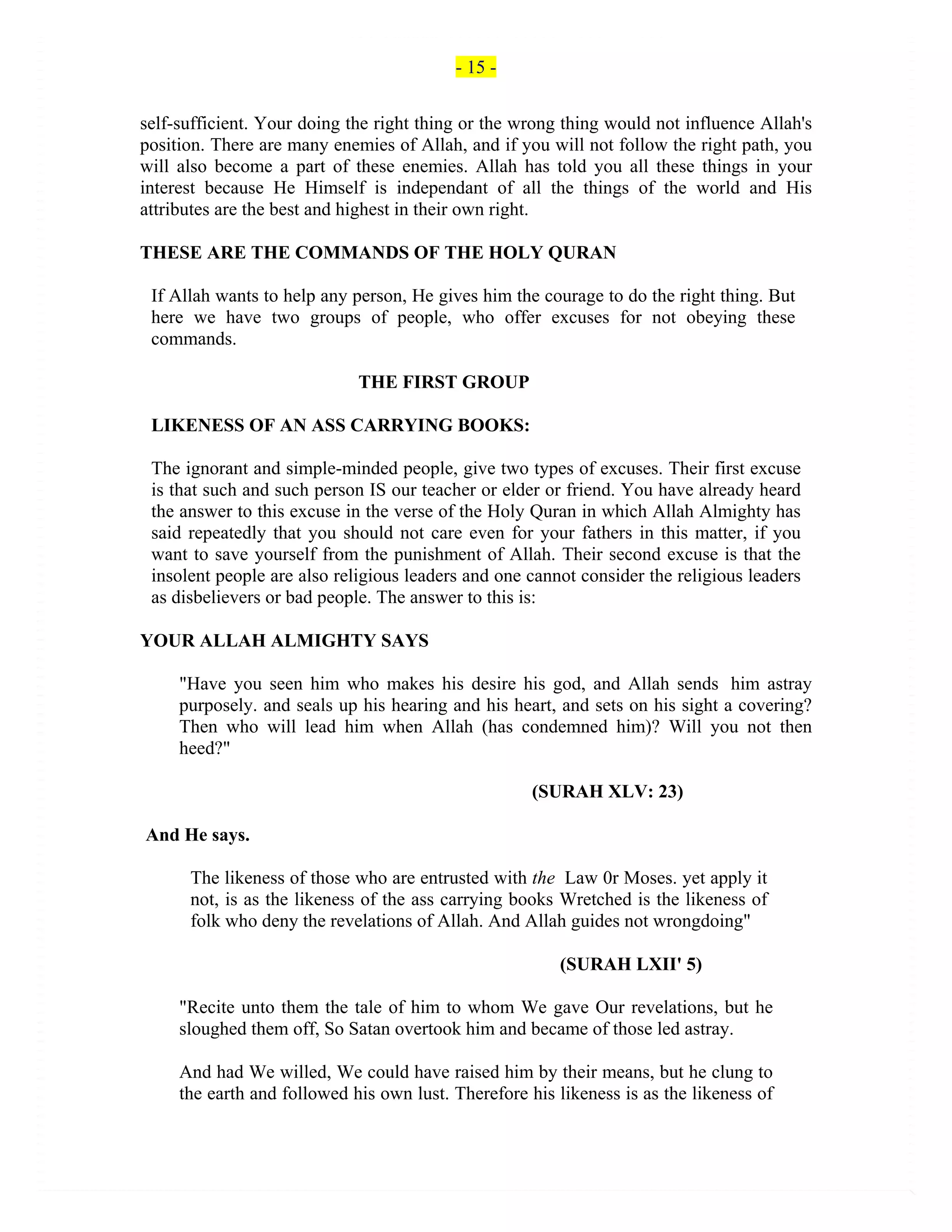 Definition Of Iman In The Light Of Quran and Hadith | PDF