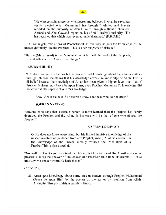 Definition Of Iman In The Light Of Quran and Hadith | PDF