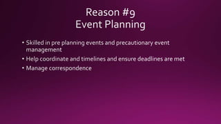 Top Ten Reasons Why You Should Hire Me | PPT