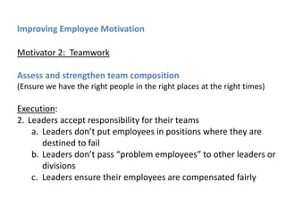 Improving Employee Motivation (3).pptx New version | PPTX