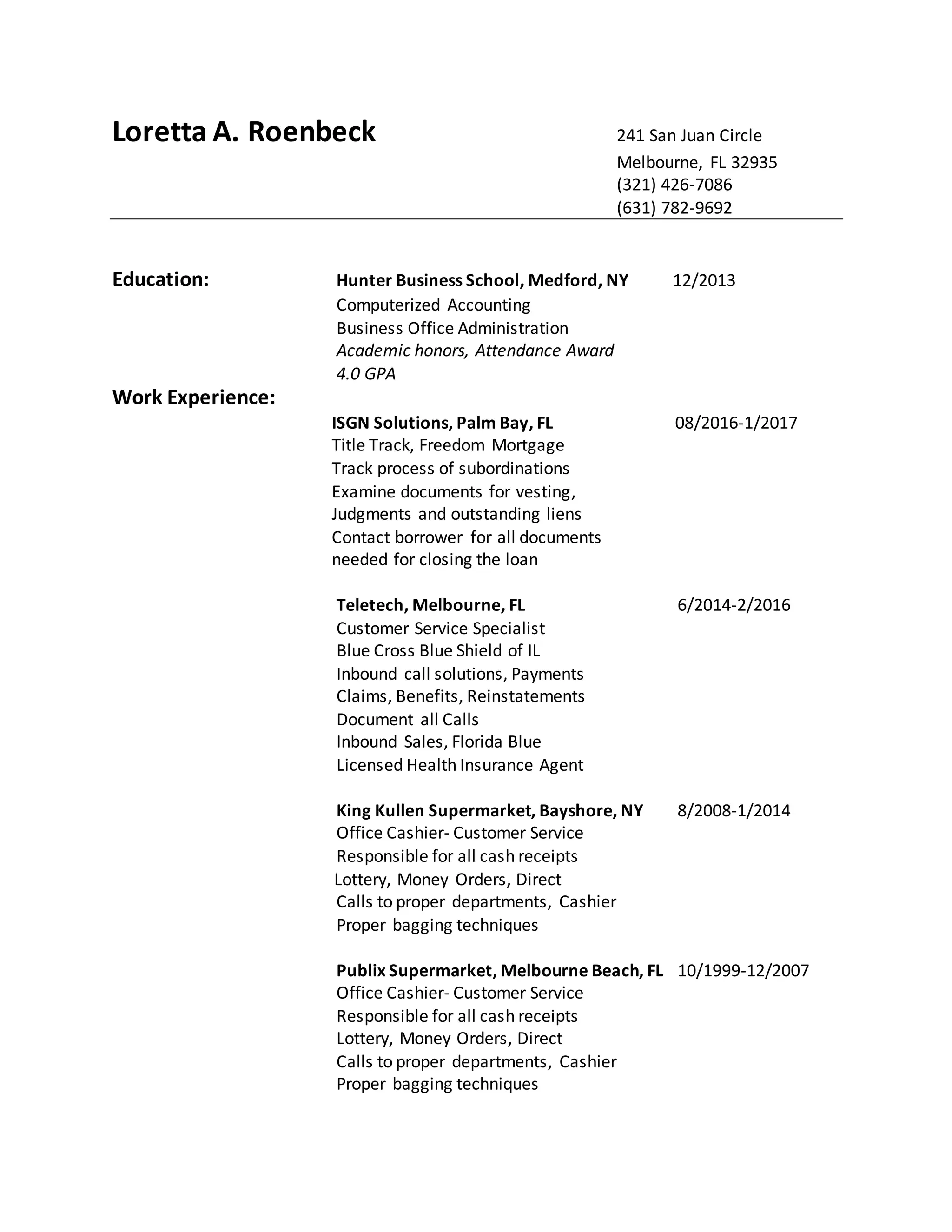 Resume 2017 | DOCX | Business and Finance