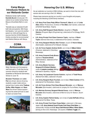 July 2015 CCWA Newsletter | PDF | National & Civic Holidays | Holidays