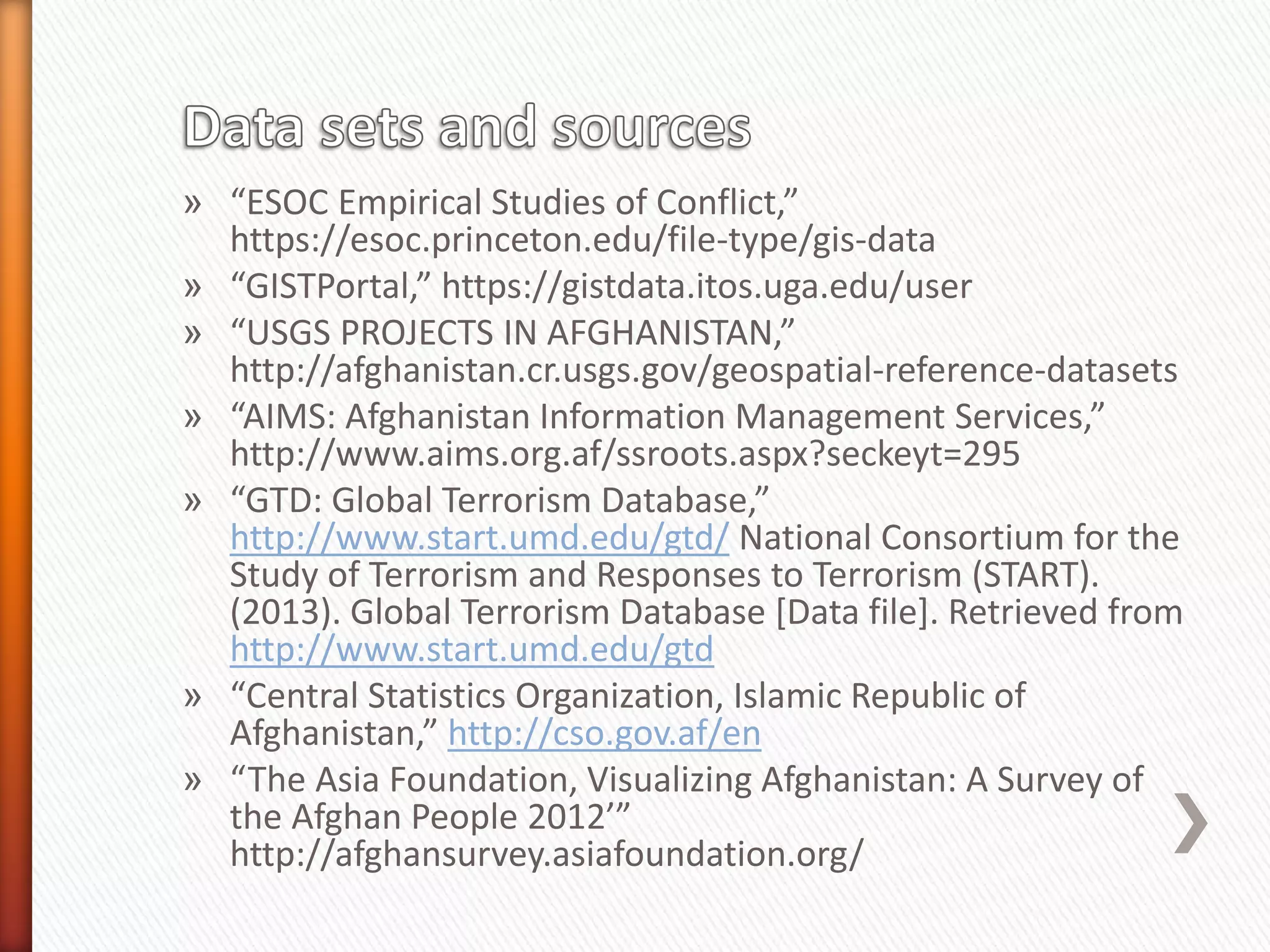 Predicting Terrorist Attacks In Afghanistan - Gulino | PPT | Free Download