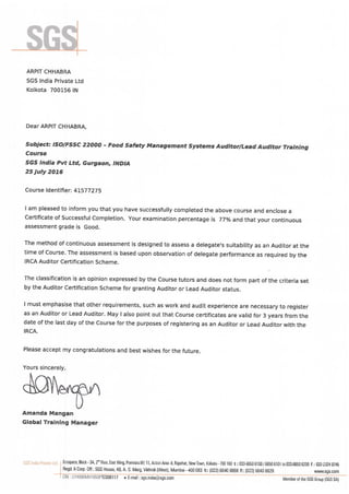 Lead Certificate | PDF