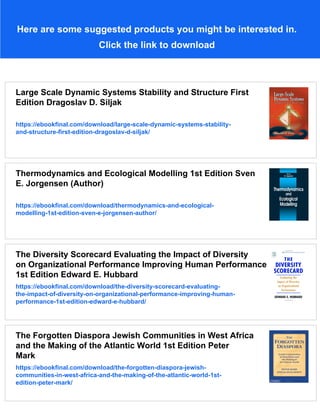 Download ebooks file Scale Heterogeneity and the Structure and ...