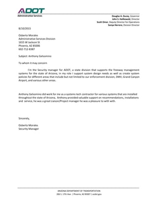ADOT Letter | PDF