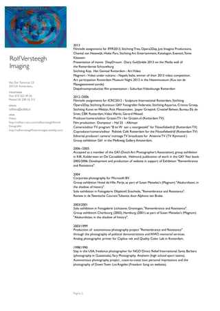 CV-Rolf Versteegh 2016 (english) | PDF