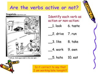 past progressive PPT presentation basic students | PPT