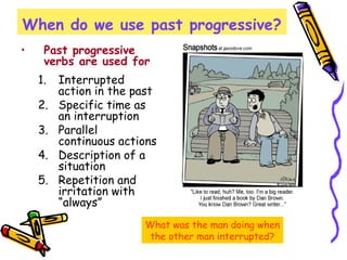 past progressive PPT presentation basic students | PPT