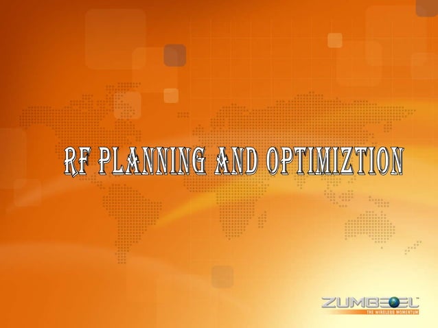 Rf Planning And Optimization | PPT