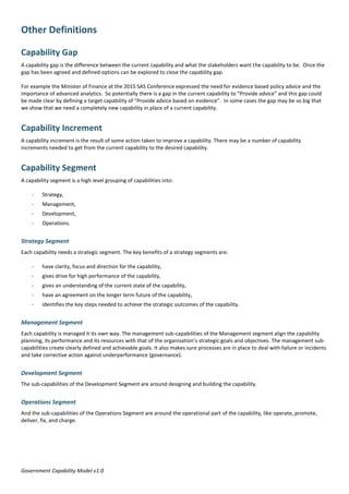 Government Capability Model v1.0 | PDF