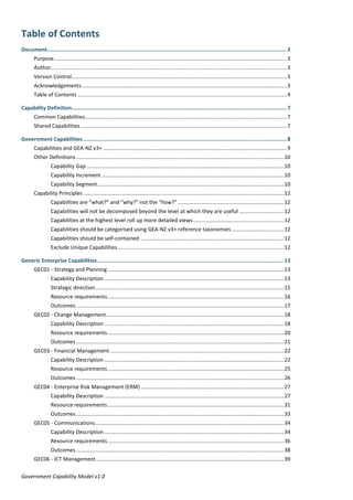 Government Capability Model v1.0 | PDF
