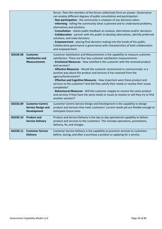 Government Capability Model v1.0 | PDF