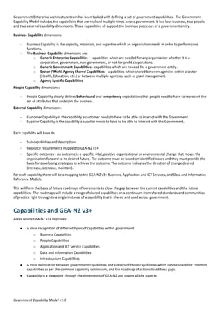 Government Capability Model v1.0 | PDF