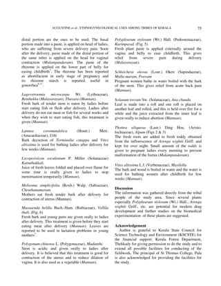 Ethnogynecological uses | PDF