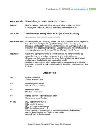 Christian Christiansen CV | DOCX